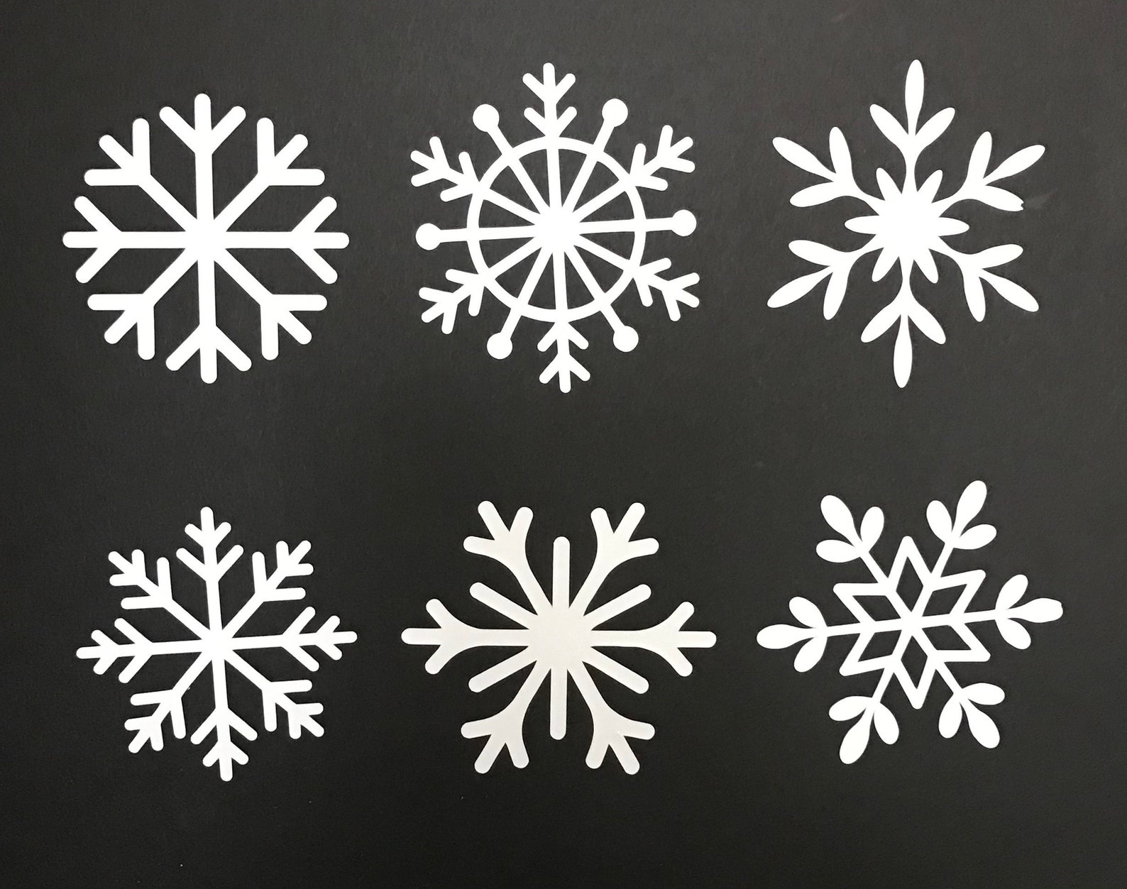 Snowflake Decals Set of Six - Etsy