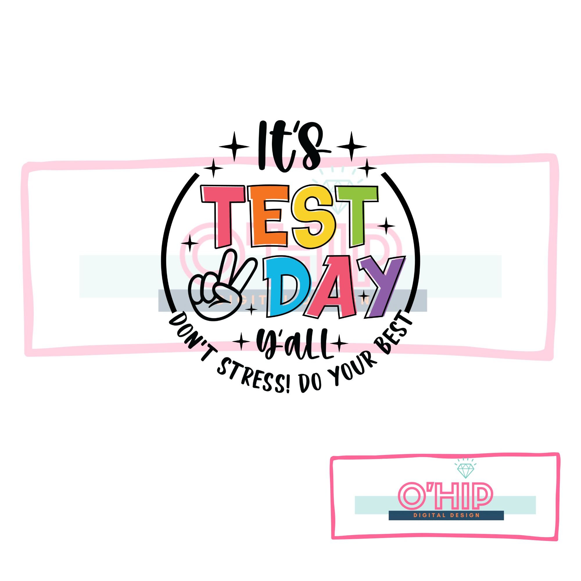 It's Test Day Y'all Svg Png, Teacher Shirt Svg, Test Day Svg, Testing ...
