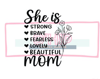 She is Mom SVG, Mother SVG, Blessed Mom Svg, Mom Shirt, Mom Life Svg ...