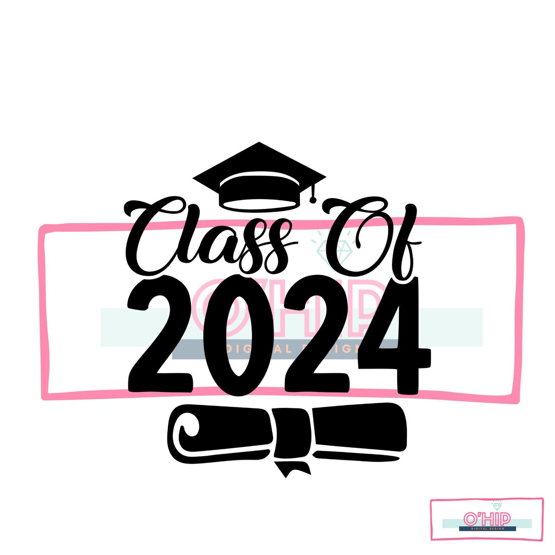Graduation Cap SVG Class of 2024 Congrats Senior College Grad DXF PNG ...