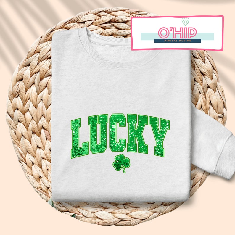 Lucky PNG, St Patty's,st Patrick's Day, Luck of the Irish, Glitter - Etsy