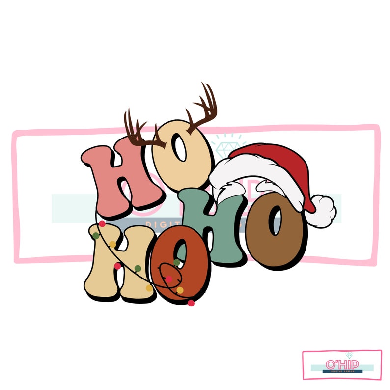 Ho Ho Ho Svg, Santa Hat Svg, Christmas Svg, Santa Svg, Ho Ho Ho Santa ...