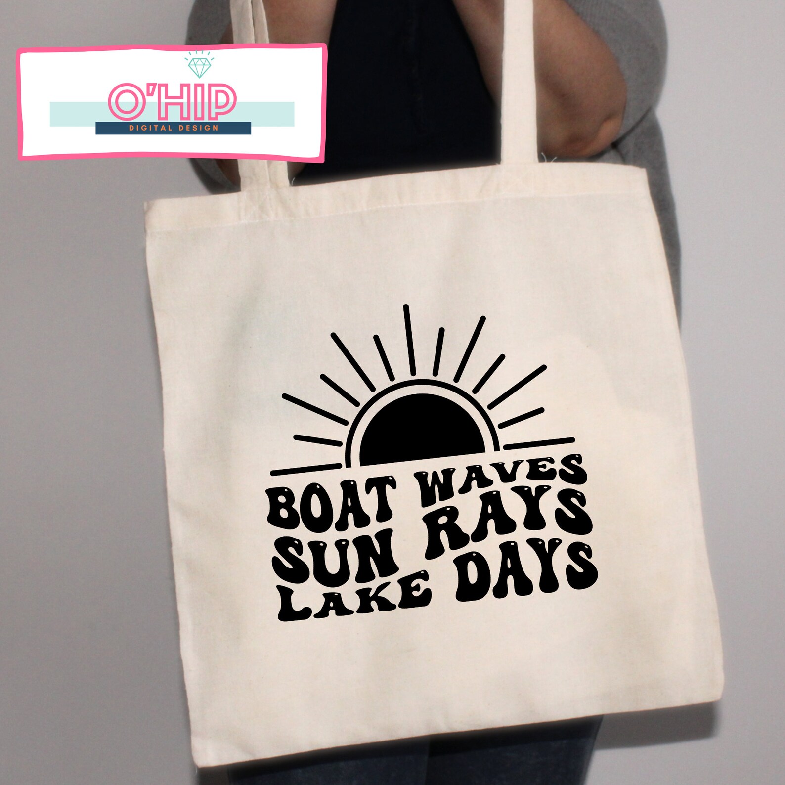 Boat Waves Sun Rays Lake Days SVG, Cute Lake Days Svg for Mom, Lake ...
