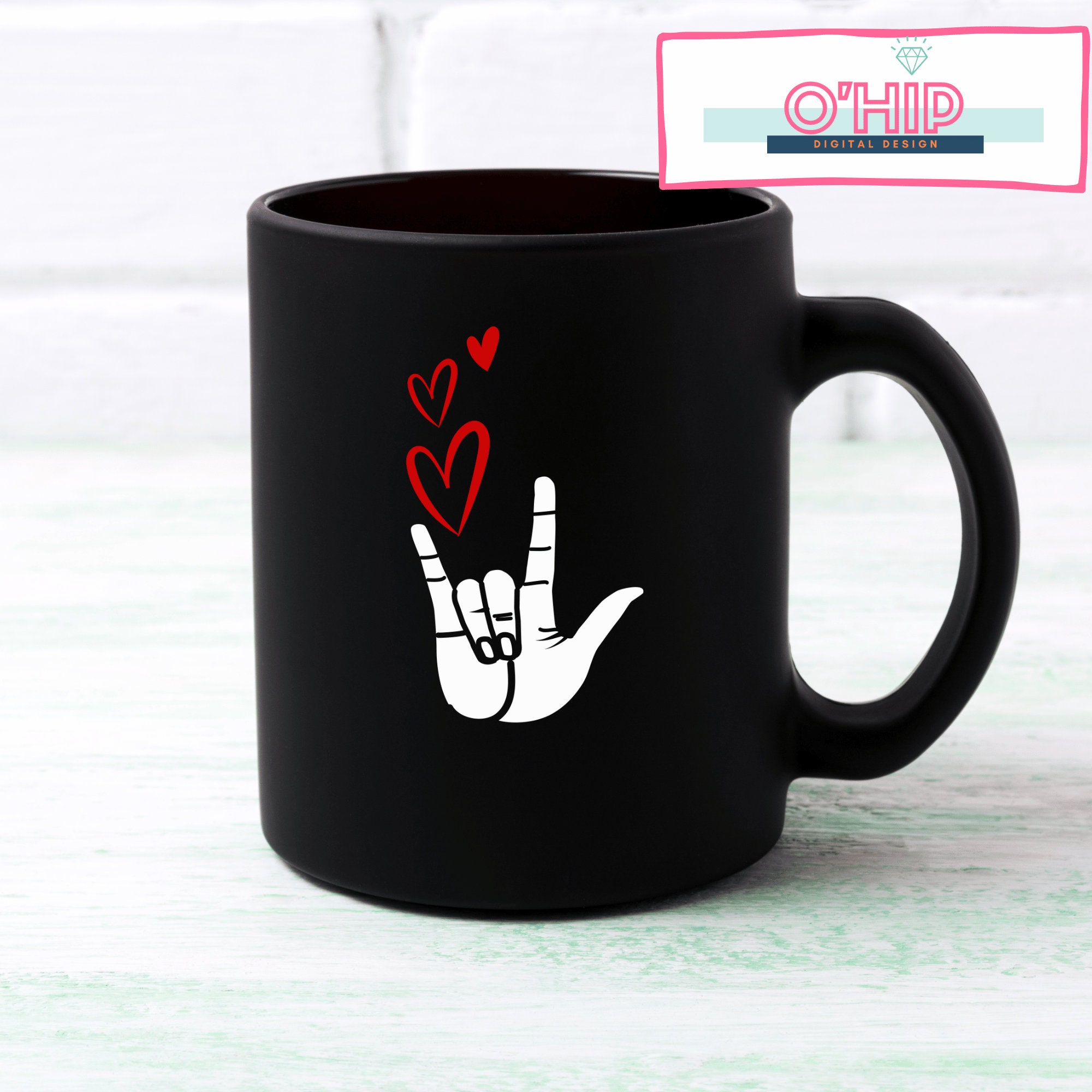 I Love You Hand Sign Svg, ASL, Sign Language Svg. Vector Cut File ...