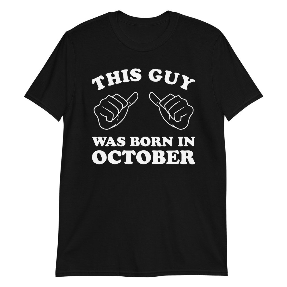 This Guy Was Born In... Unisex T-shirt Birthday Gift ALL - Etsy UK