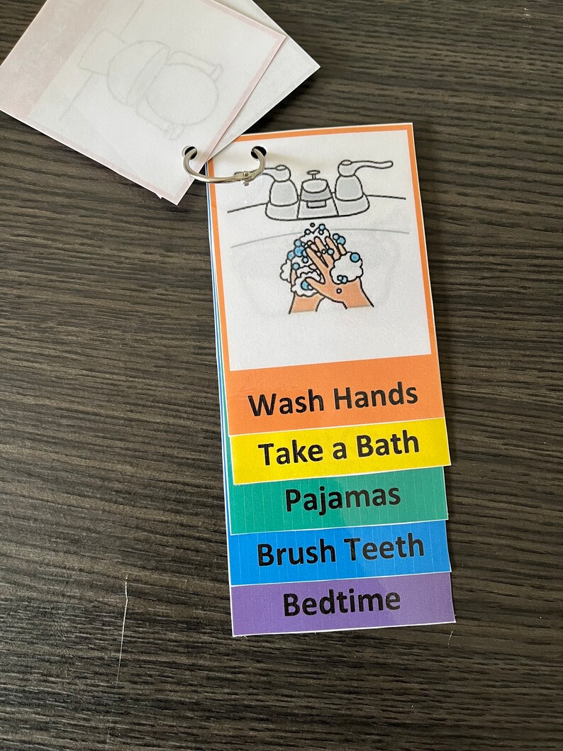 Night Time Routine Visual Aid Support Booklet - Etsy