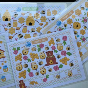 Honey Bee I Spy Game Reusable Five Sheets - Etsy