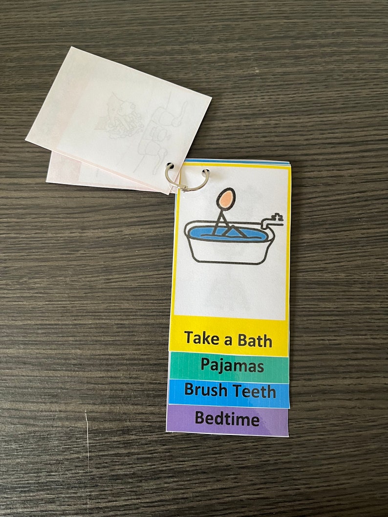 Night Time Routine Visual Aid Support Booklet - Etsy