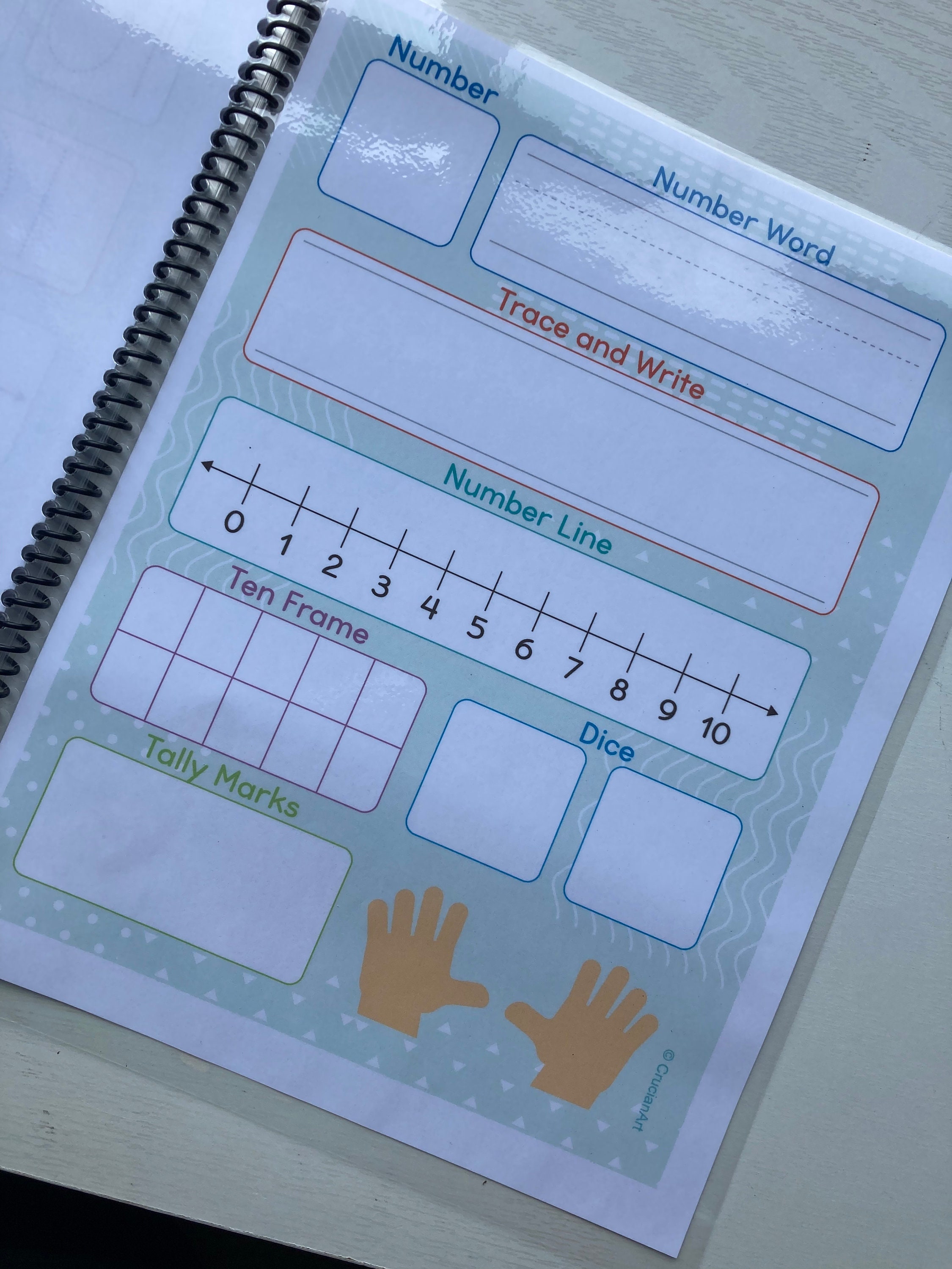 My Book of Numbers 1-10 Practice Book Dry Erase - Etsy