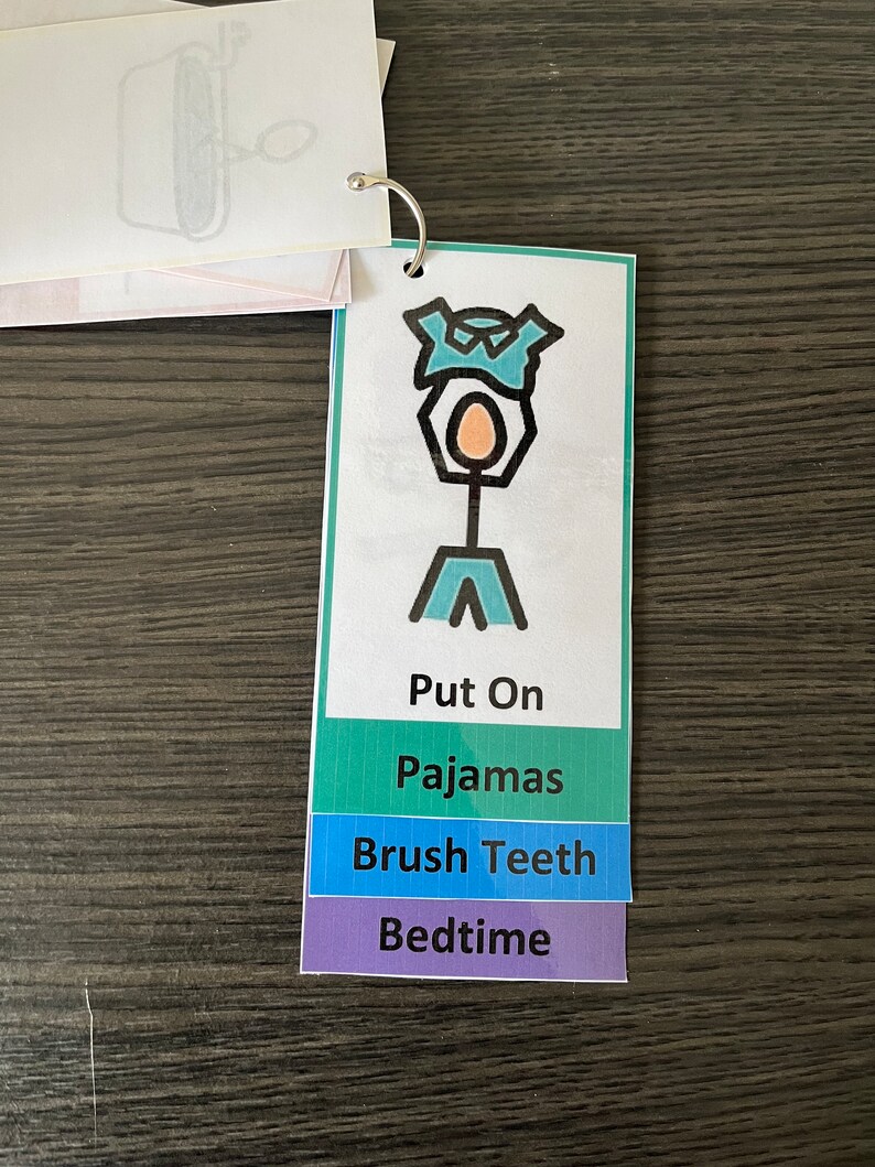 Night Time Routine Visual Aid Support Booklet - Etsy