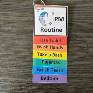 Night Time Routine Visual Aid Support Booklet - Etsy