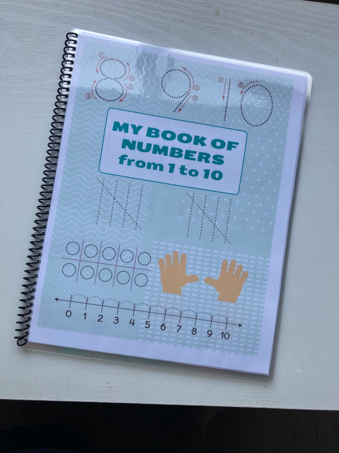 My Book of Numbers 1-10 Practice Book Dry Erase - Etsy