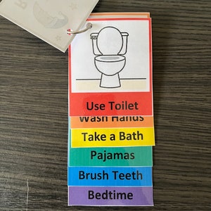 Night Time Routine Visual Aid Support Booklet - Etsy