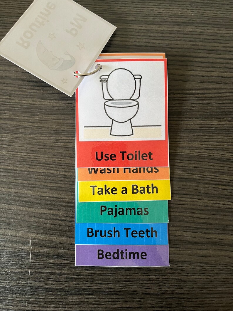 Night Time Routine Visual Aid Support Booklet - Etsy