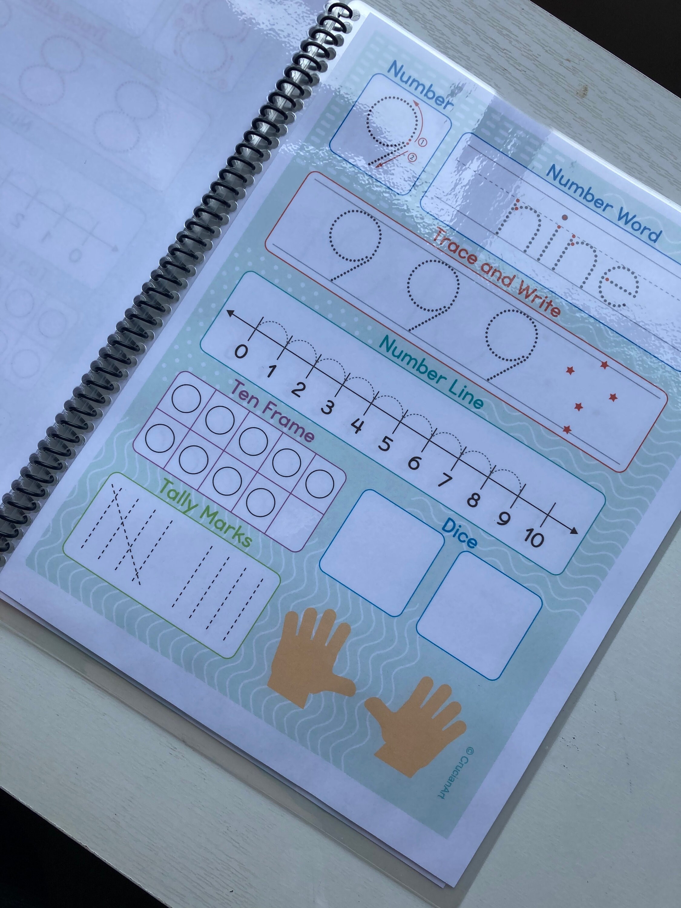 My Book of Numbers 1-10 Practice Book Dry Erase - Etsy