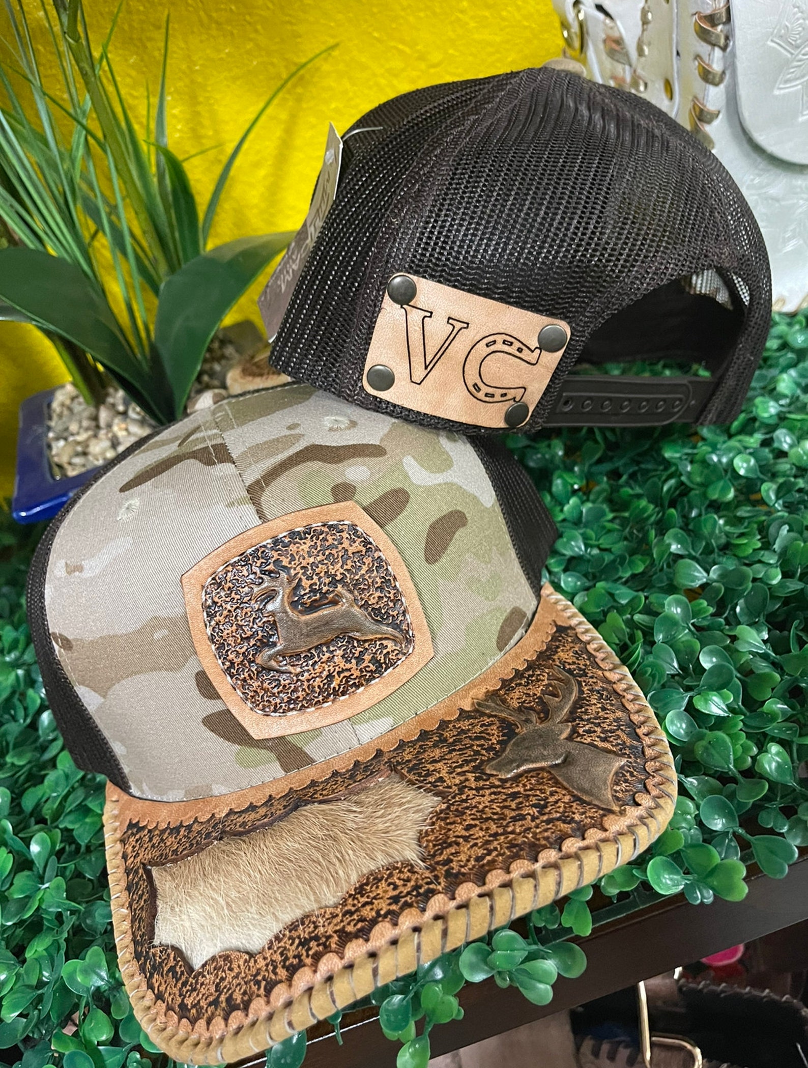 Hand Tooled Leather Cap, Leather Hat - Etsy
