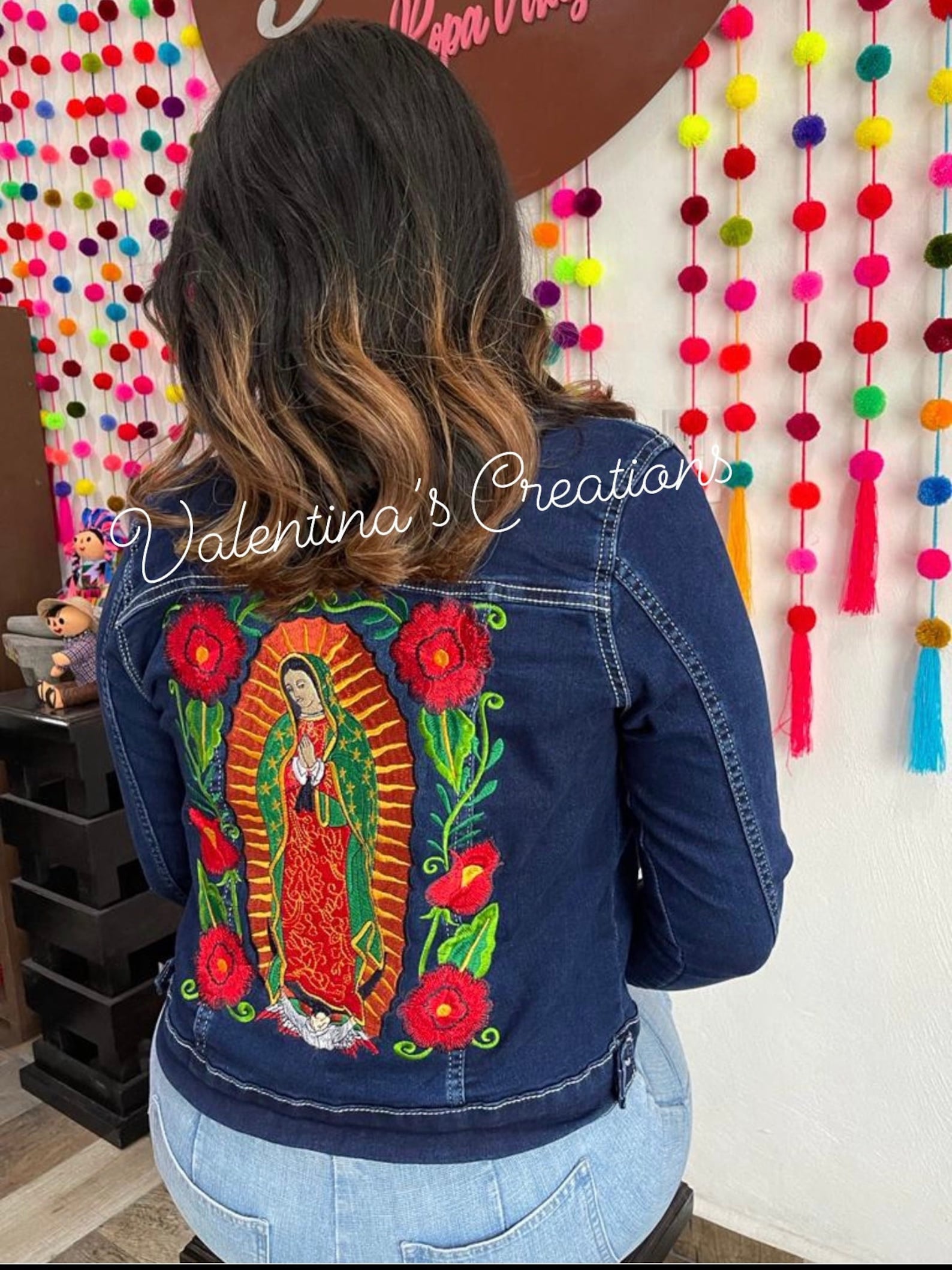 Embroidered Virgin of Guadalupe Jacket - Etsy