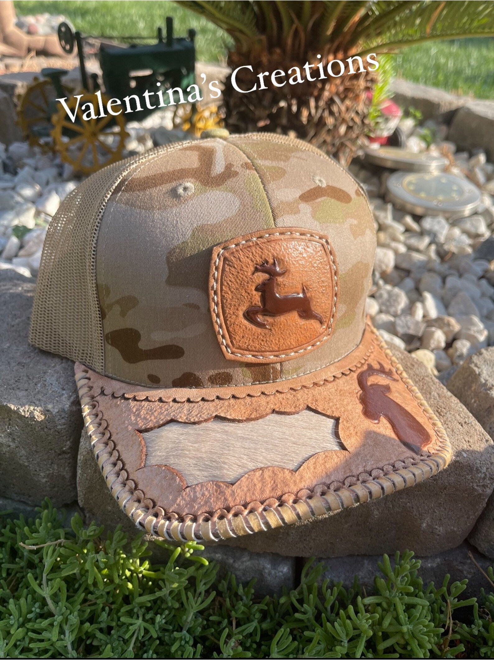 Hand Tooled Leather Cap, Leather Hat - Etsy