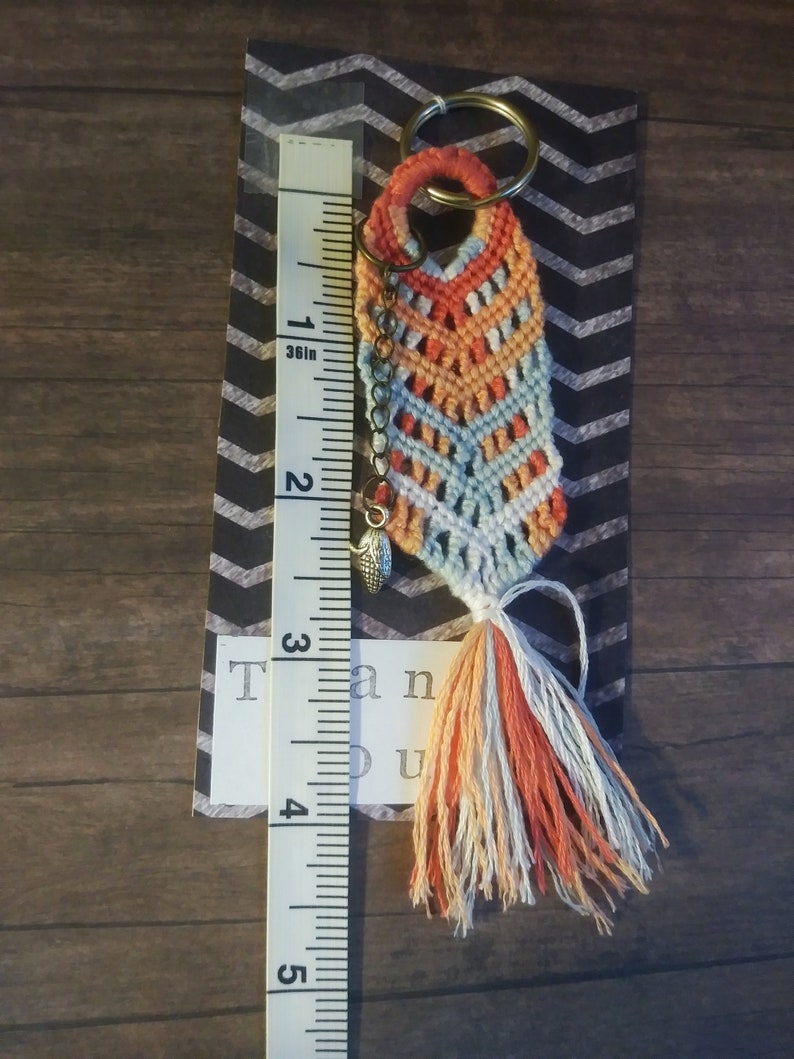 Cute Handmade Red, Orange, and Blue Lattice Chevron Bookmark or ...