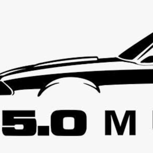 5.0 Fox Body Mustang SVG Cut File - Etsy Canada