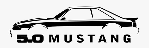 5.0 Fox Body Mustang SVG Cut File - Etsy