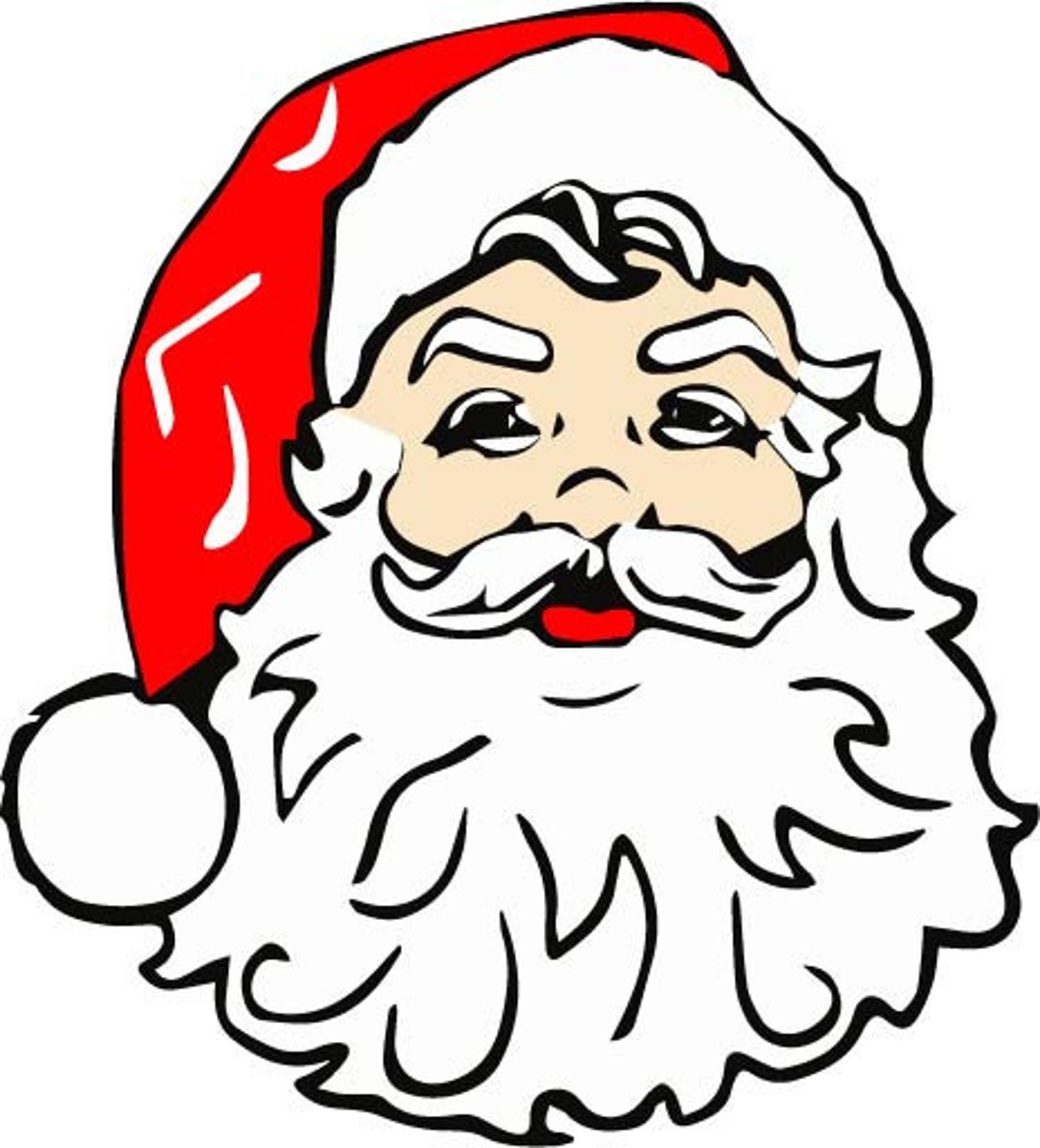 Santa Claus 4 Color Layered SVG File - Etsy