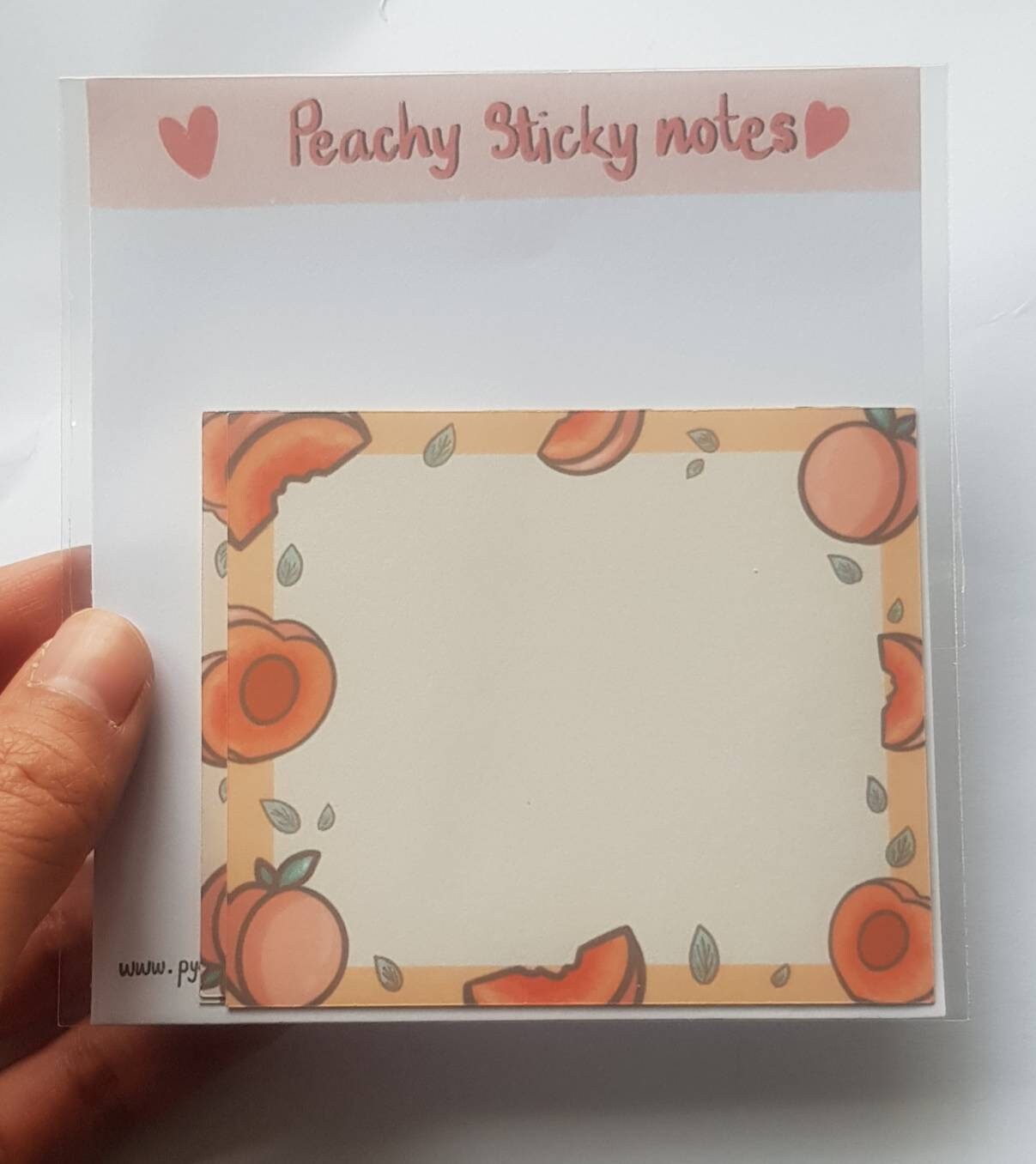 Cute sticky notes sticky note peachy peach sticker for | Etsy