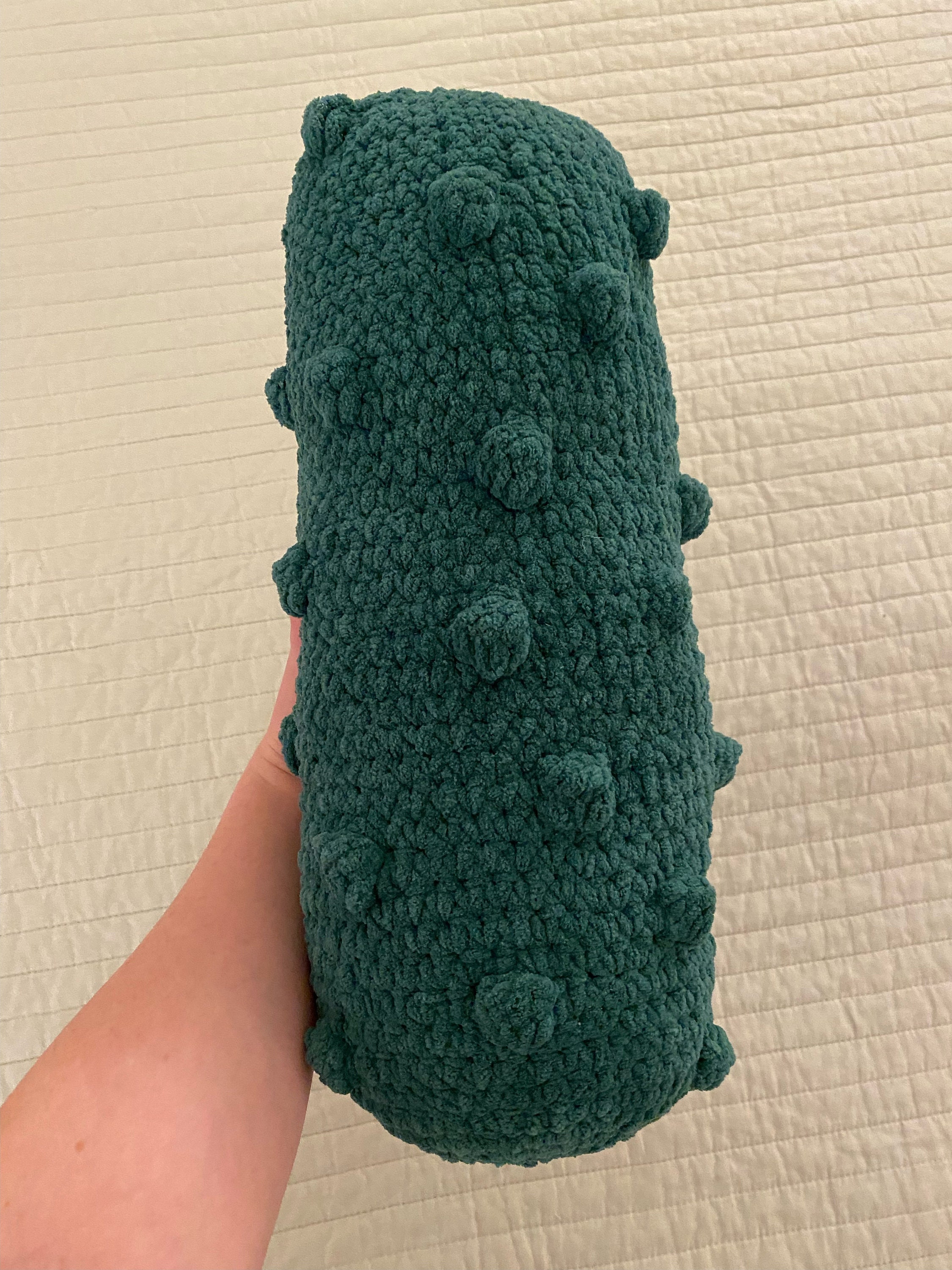 Pickle Pillow Plushy PATTERN Jumbo Pickle Stuffy Crochet Pattern Great ...