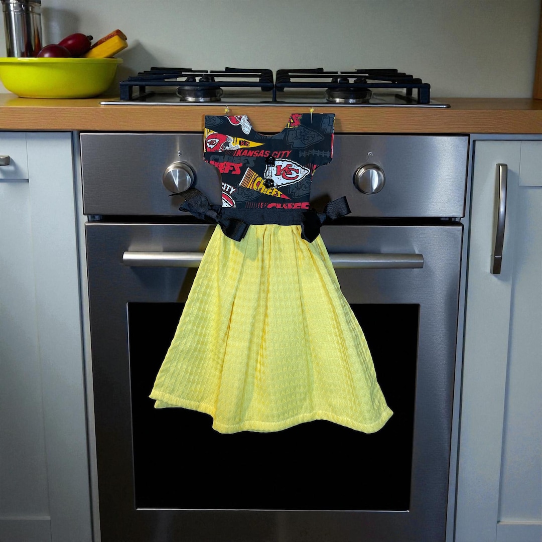 KC Chiefs Football Theme/ Hand Tea Towel / Oven Handle Towel - Etsy