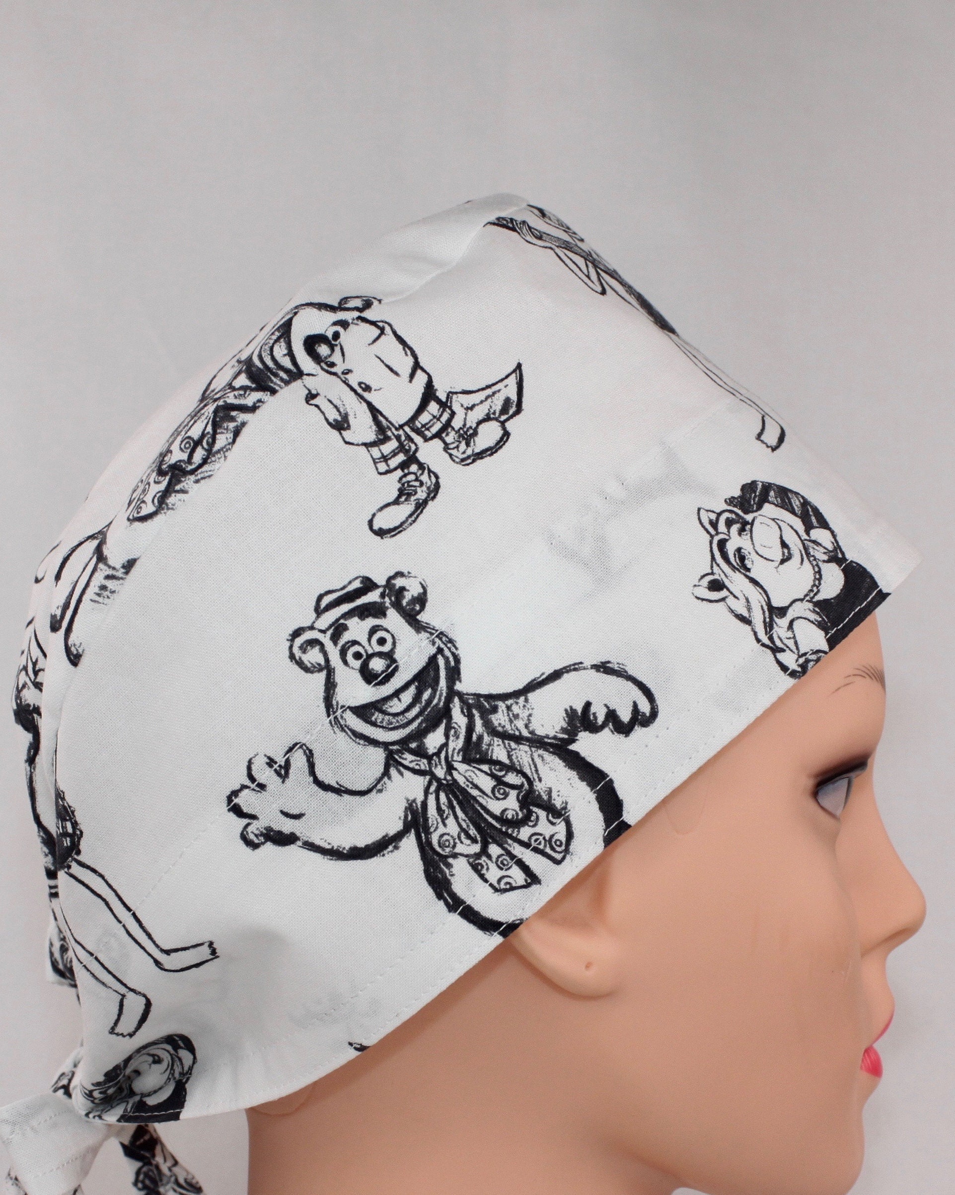 Character Bonnet Nurse Bonnet Scrub Cap Pediatrician - Etsy