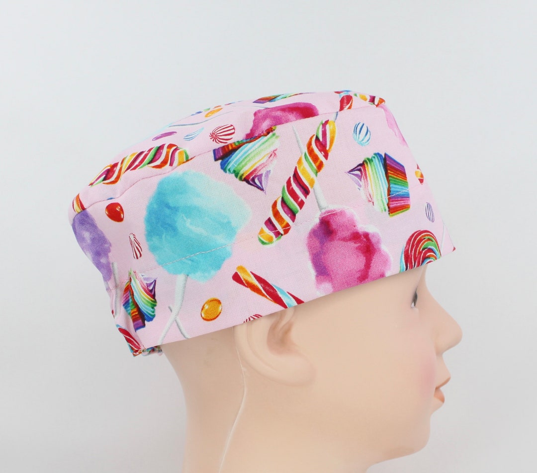 Childs Candy Chemo Cap, Alopecia Cap; Cancer Cap, Childrens Cap ...