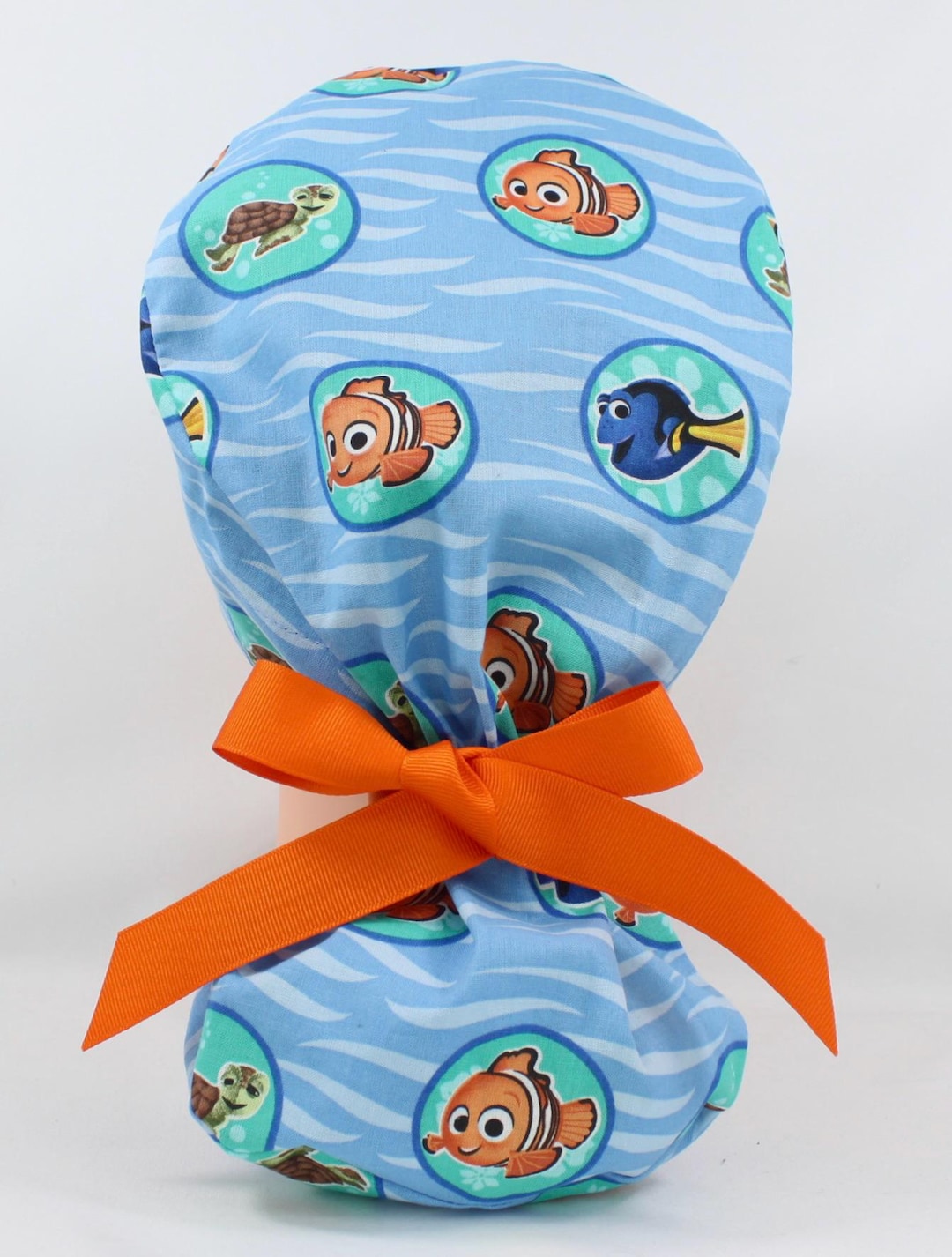 Cartoon Fish Pony Tail Bonnet, Vet Tech Bonnet, Scrub Cap, Medical Cap, Enjoy FREE Shipping When ...