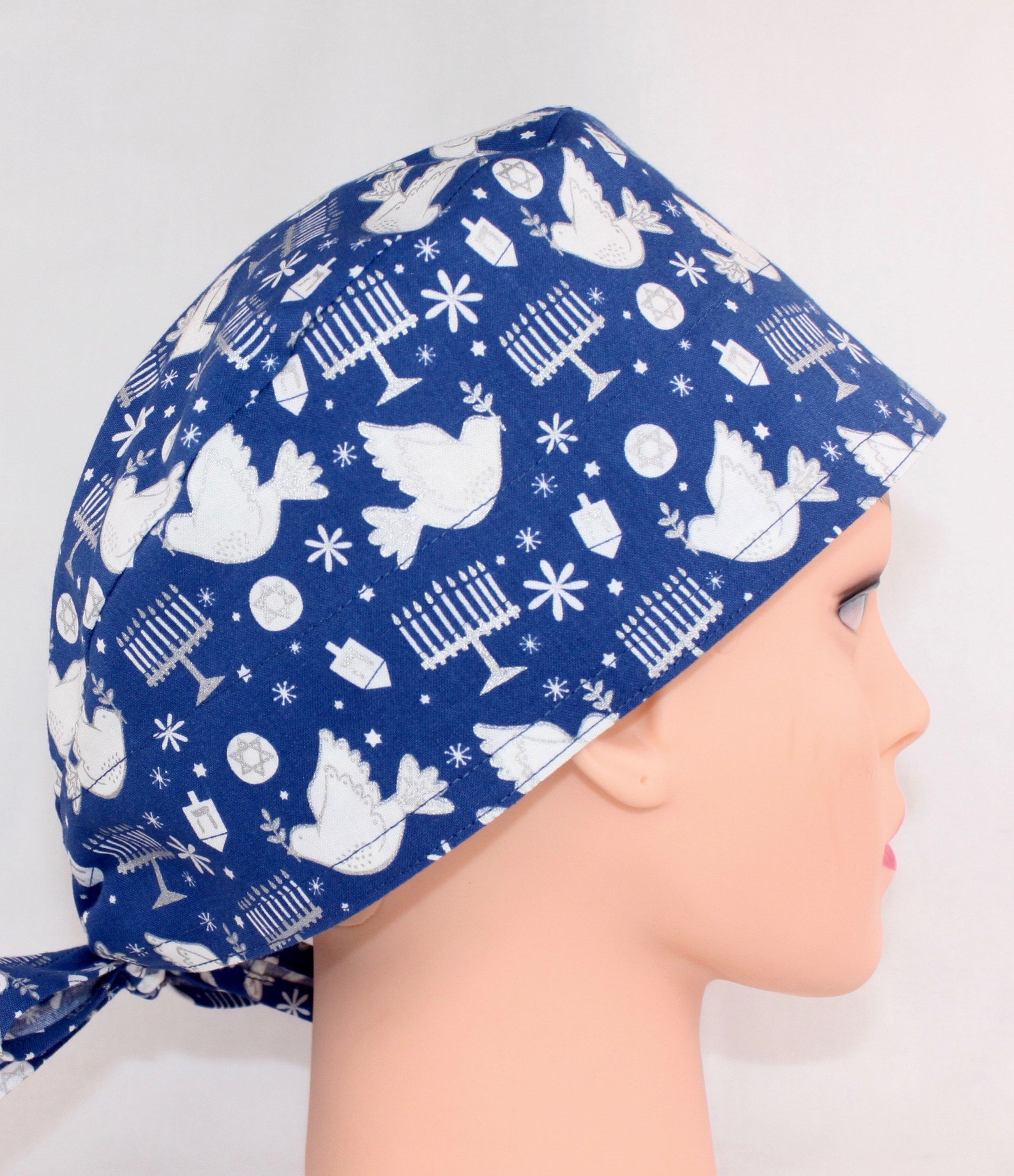 Hanukkah Bonnet Nurse Bonnet Nurse Scrub Cap Medical Cap - Etsy