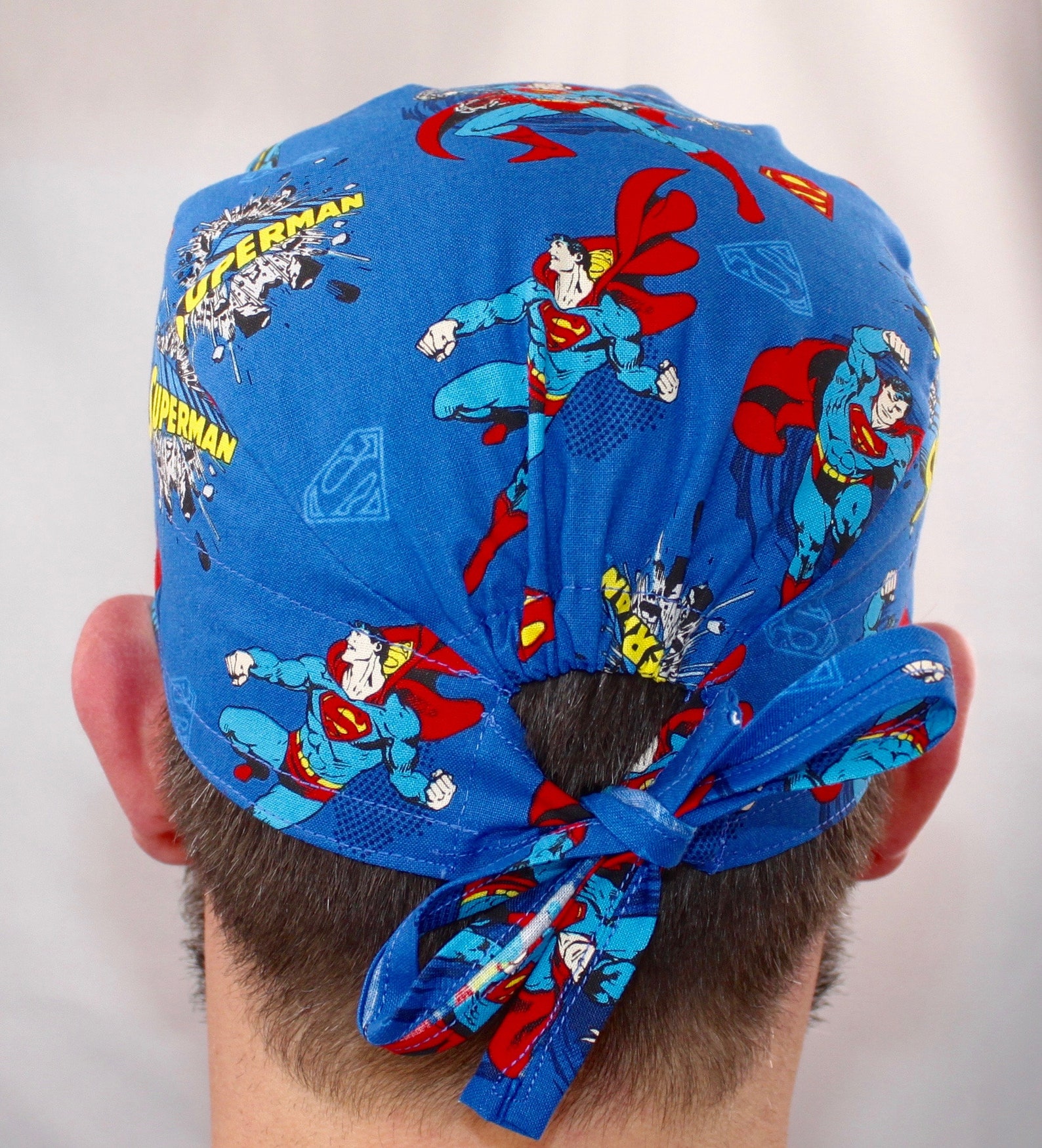 Men's Superman Scrub Cap Men's Scrub Cap Medical - Etsy