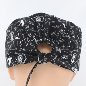 Higher Math Mens Scrub Cap Black, Nurse Scrub Cap, Medical Cap, Doctor ...