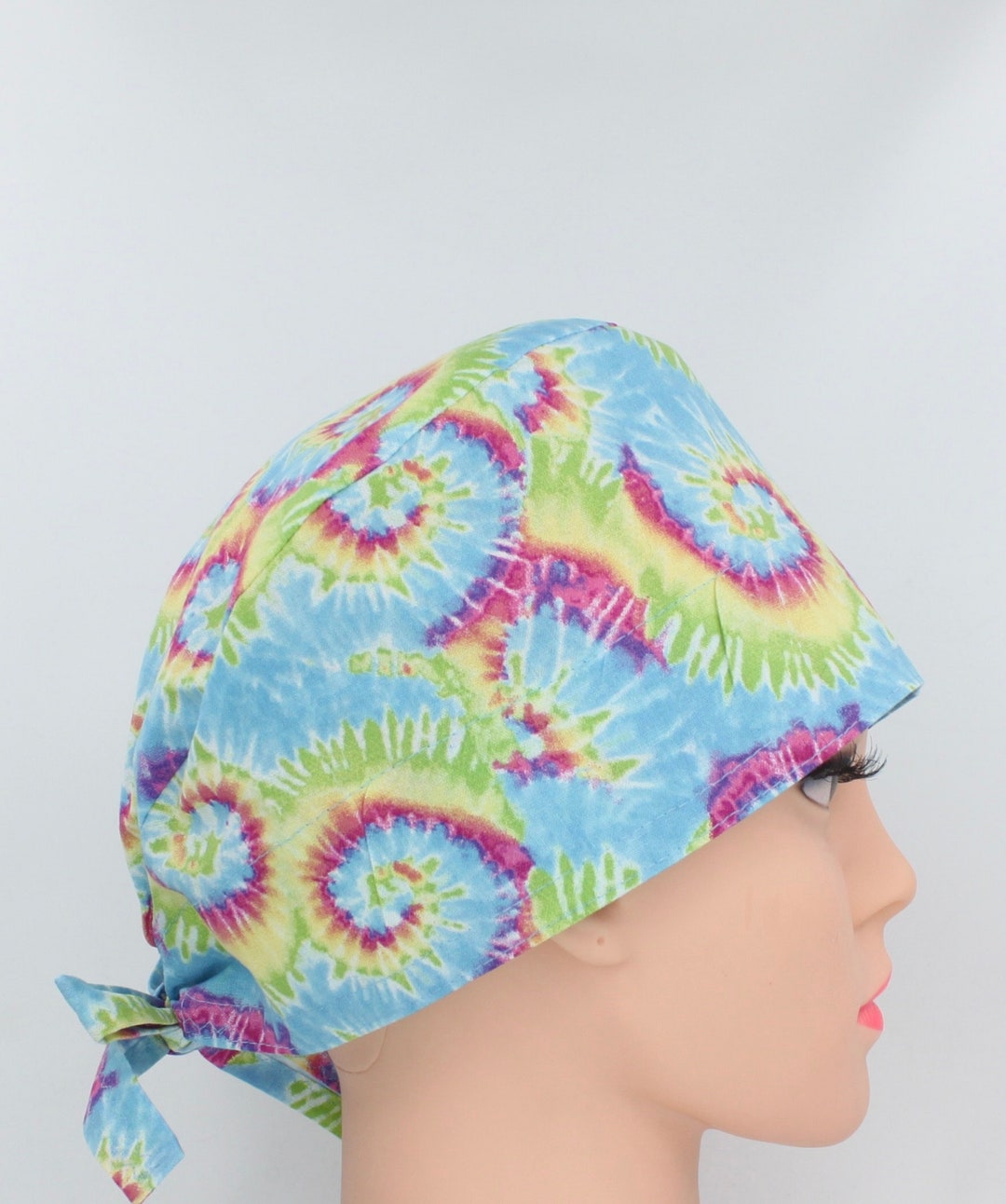 Tie Dye Medical Bonnet, Doctor Scrub Cap, Surgical Cap, Nurse Cap ...