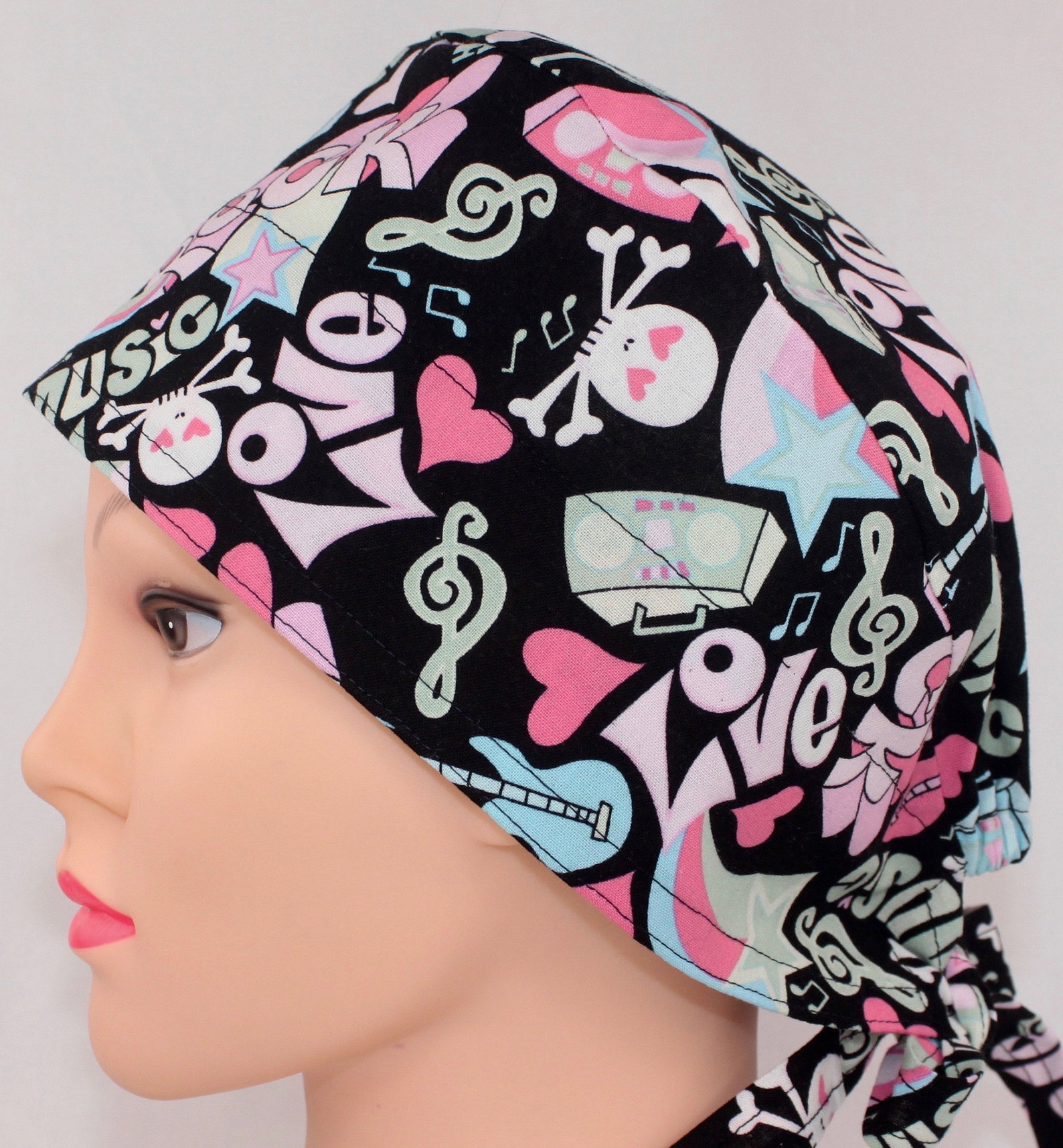 Retro Mod Nurse bonnet Pediatrics bonnet Nurse Scrub cap | Etsy