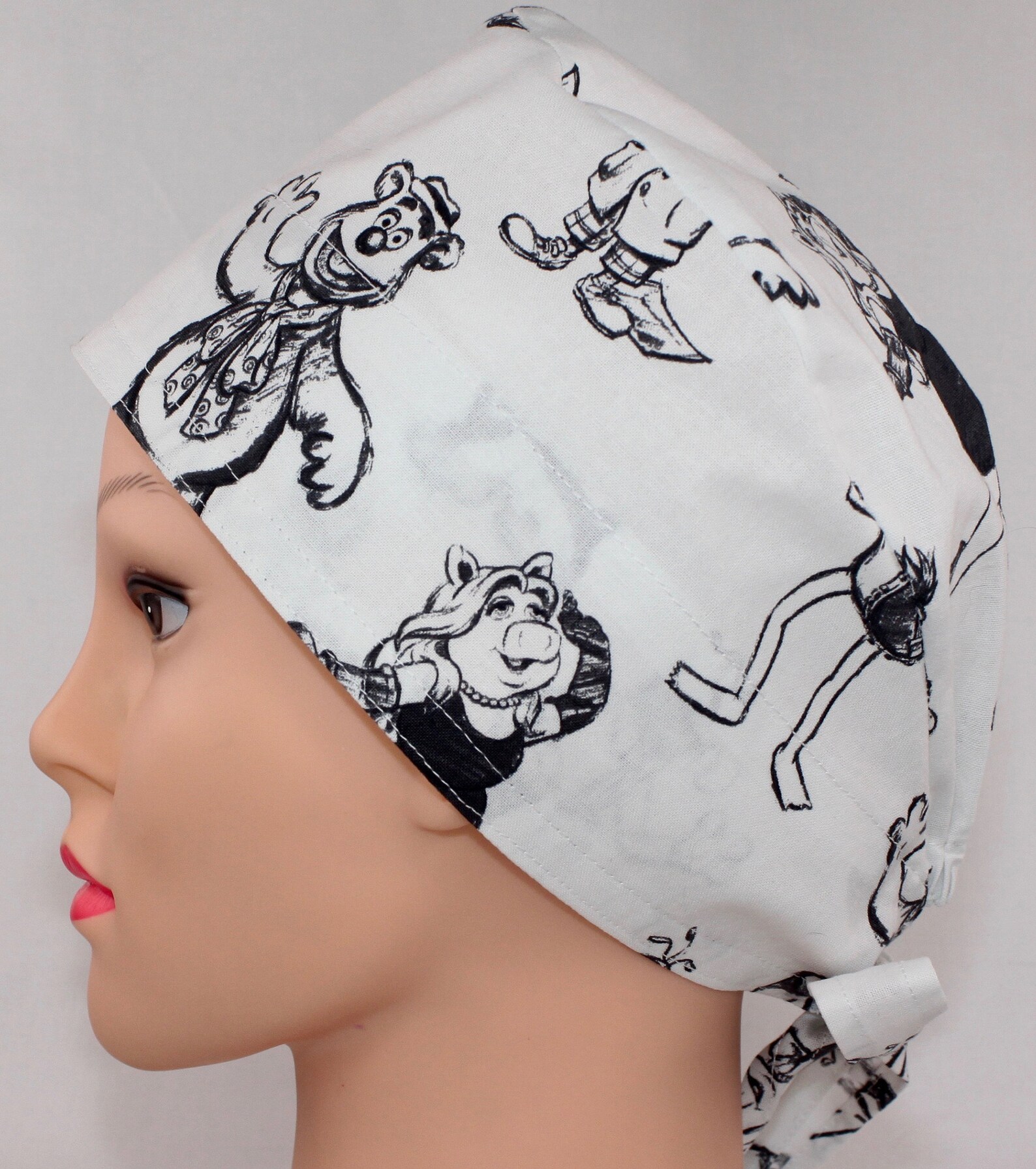 Character Bonnet Nurse Bonnet Scrub Cap Pediatrician - Etsy