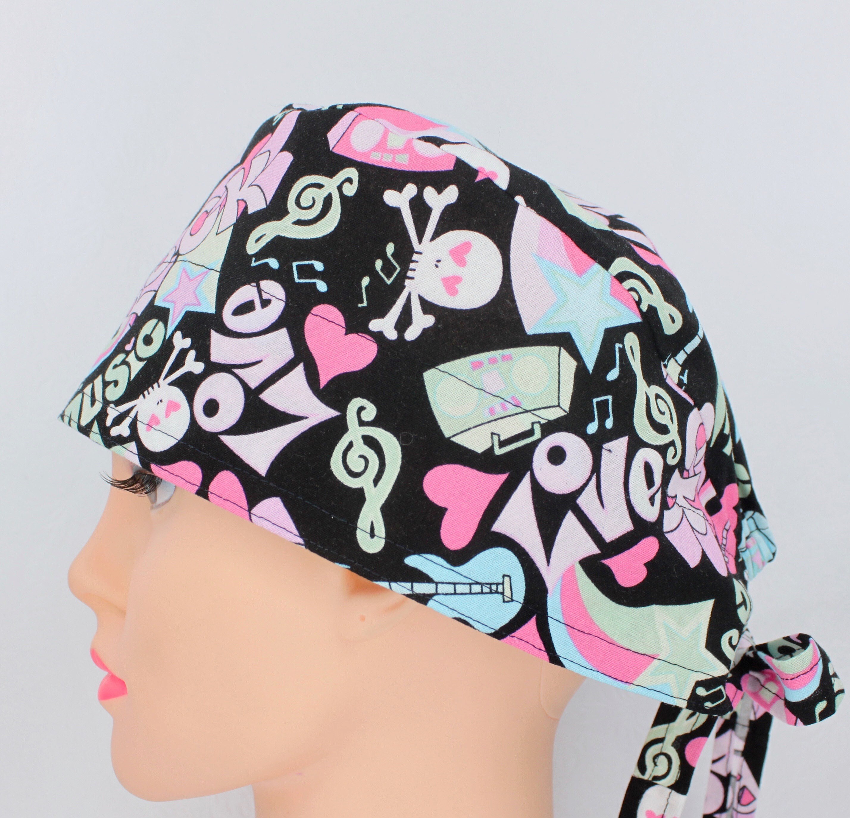 Retro Mod Nurse Bonnet Pediatrics Bonnet Nurse Scrub Cap - Etsy UK