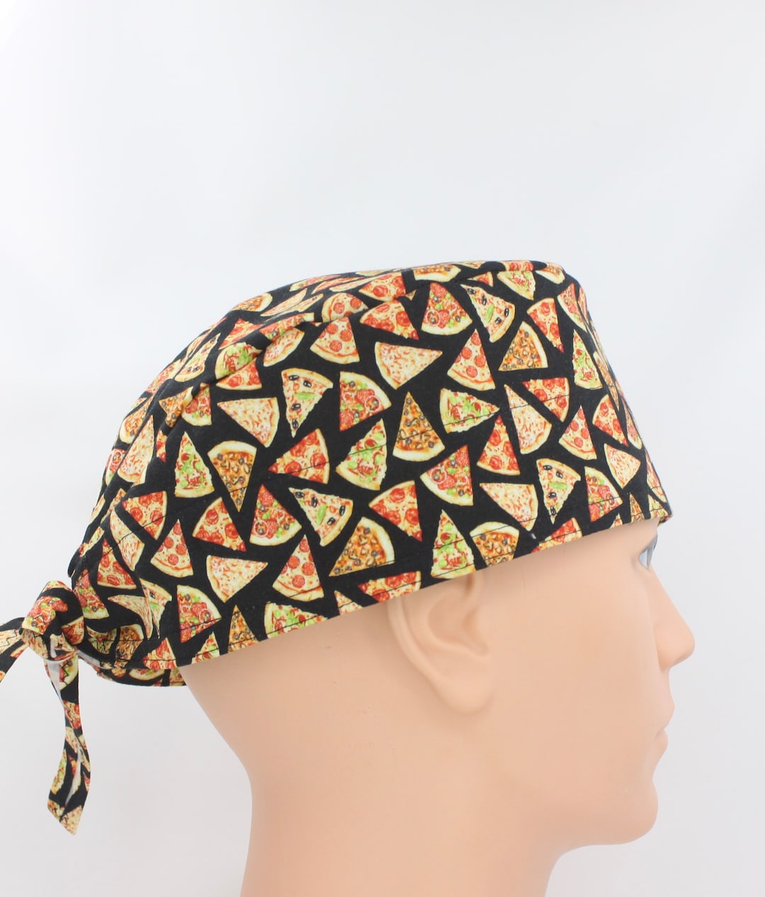 Mens Pizza Slices Scrub Cap, Mens Scrub Cap, Medical Cap, Doctor Cap ...
