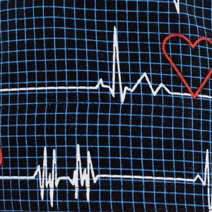 Mens Cardiac Care Blue Scrub Cap, Nurse Scrub Cap, Medical Cap, Doctor ...