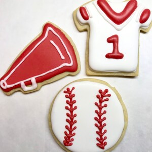 Baseball Cookies, Sports Cookies, Sports Ball Cookies, Decorated Sugar ...