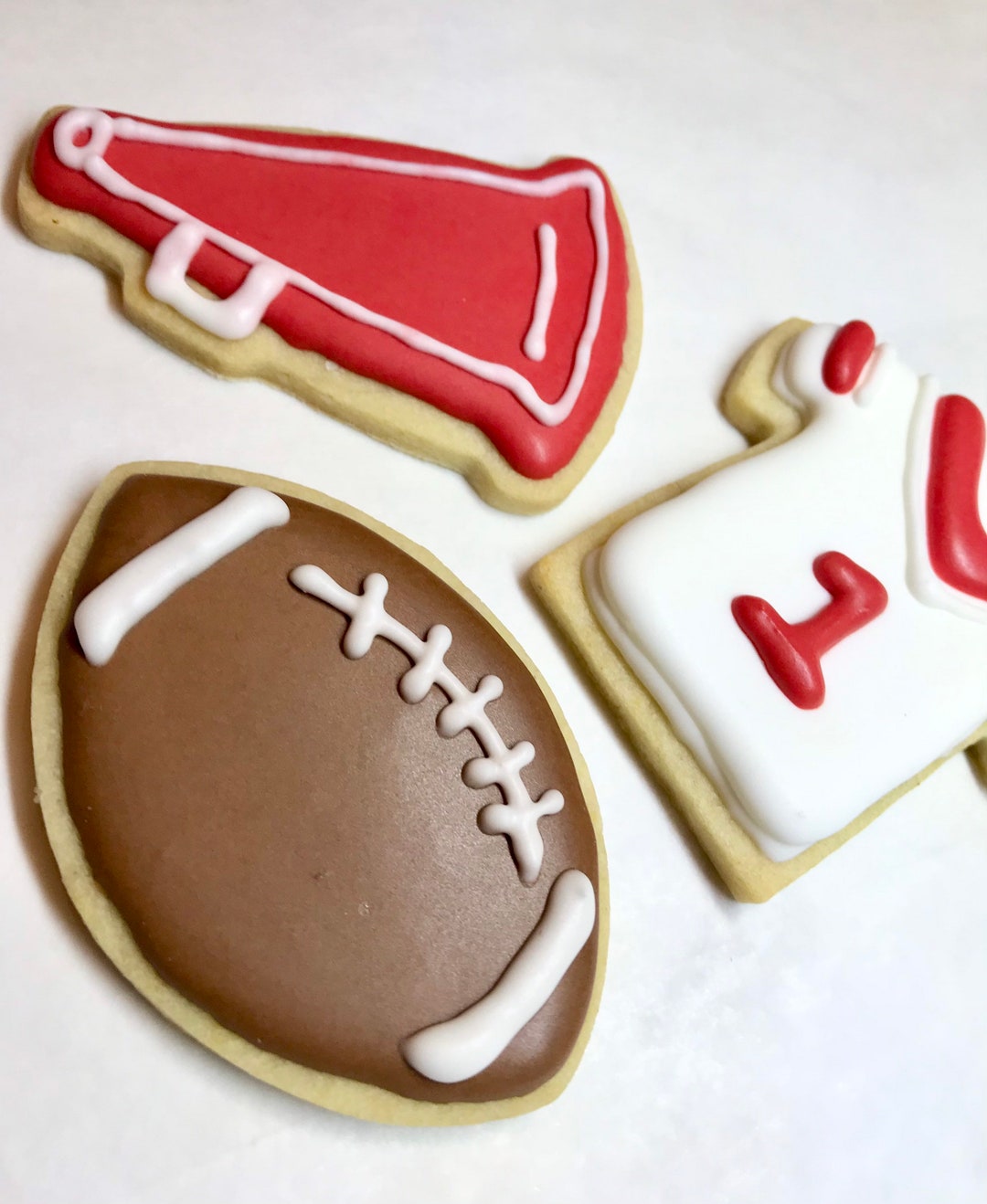 Football Cookies, Sports Cookies, Sports Ball Cookies, Decorated Sugar ...