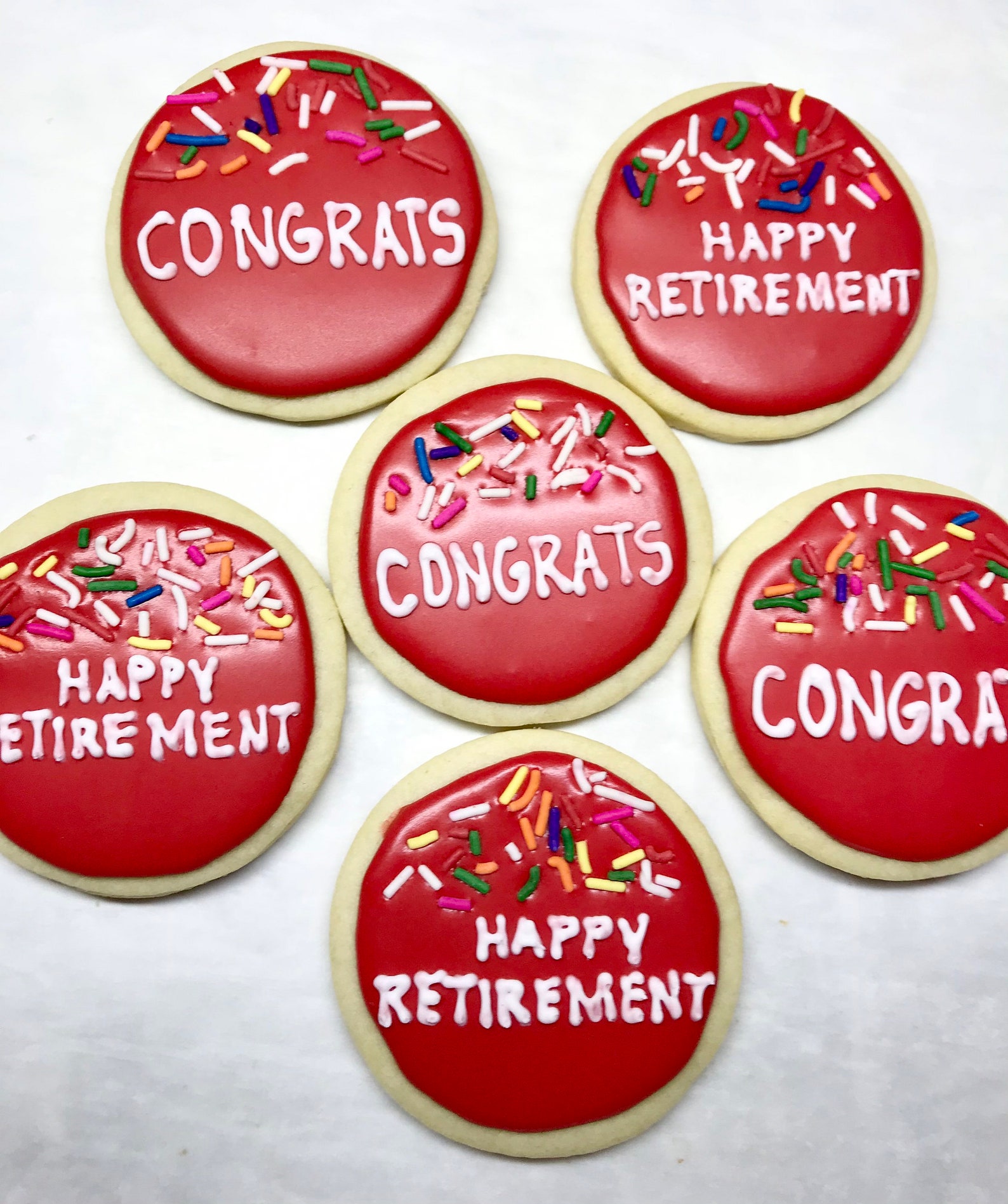 Retirement Cookies Retirement Party Cookies Congratulations | Etsy