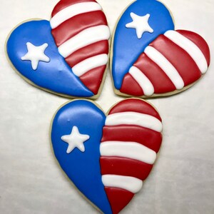 Patriotic Cookies, 4th of July Cookies, Independence Day Cookies ...
