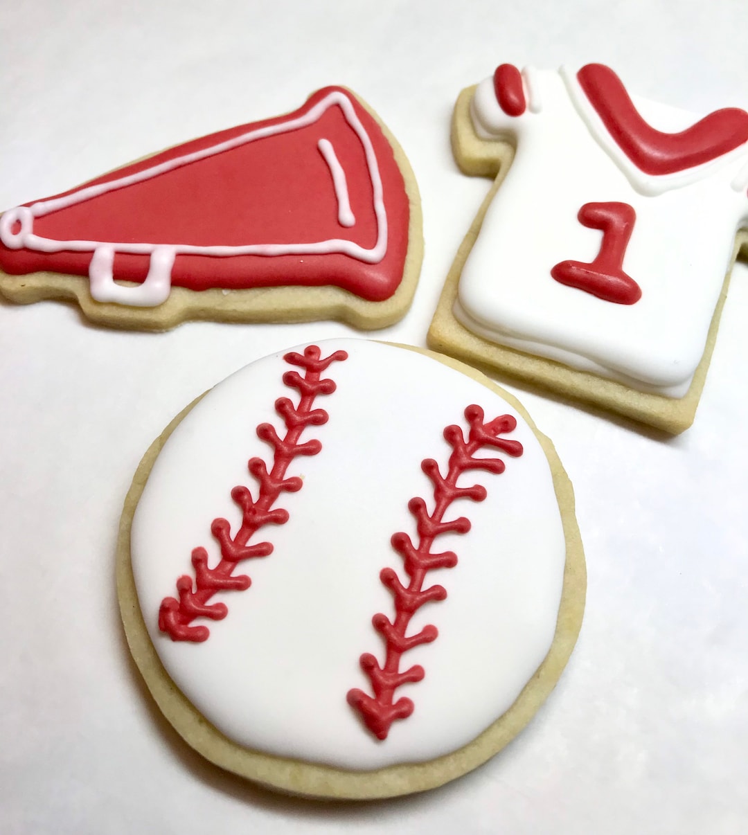 Baseball Cookies, Sports Cookies, Sports Ball Cookies, Decorated Sugar ...