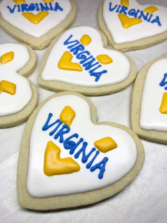 Virginia University Cookies Virginia State Cookies Patriotic | Etsy