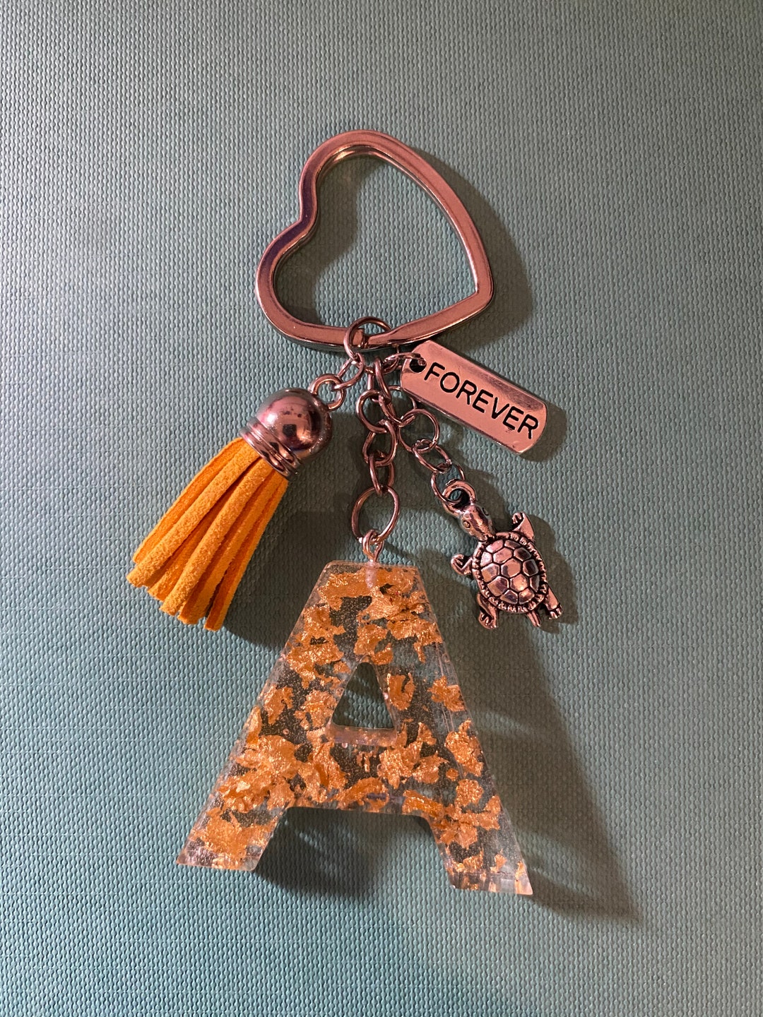 Keychain Letters With Glitter and Mini Decorations. - Etsy