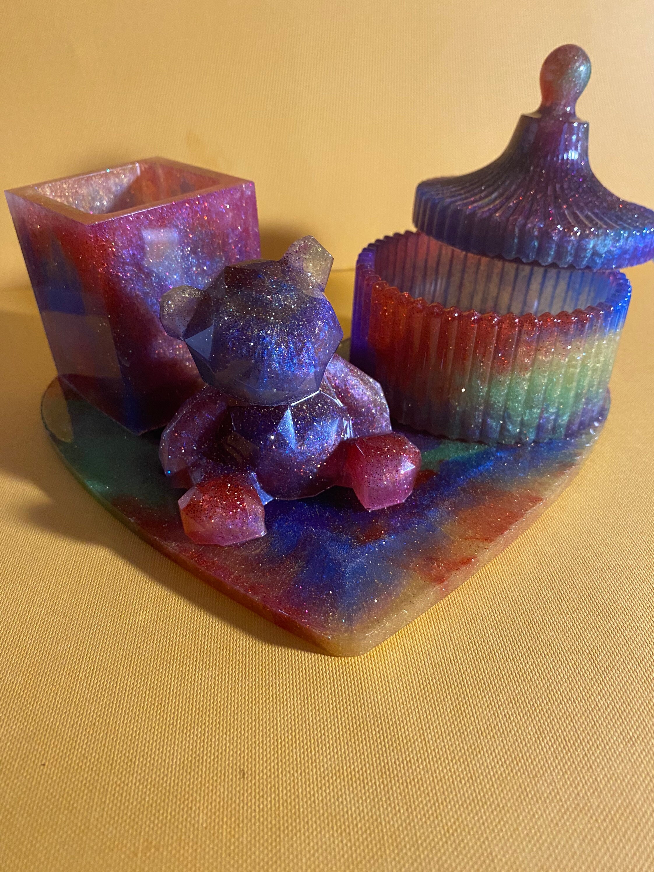 Rainbow Makeup Organizer - Etsy