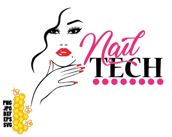 Nail Tech Digital Clipart Commercial Useready to print for | Etsy